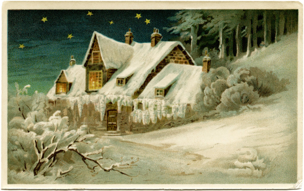 Vintage Country Winter Scene – Leenie Brown